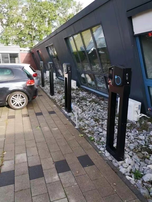 Wall Mount App Control Wallbox Type 2 Fast Ev Charger 22kw 32a Commercial